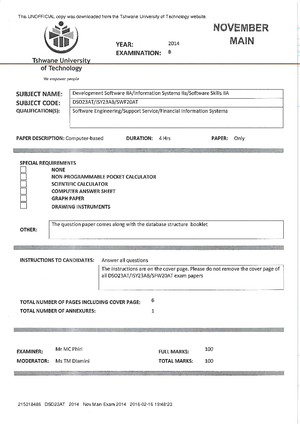 MIP exam - MIP Test2 - MIP exam Question 2 You are required to carry ...