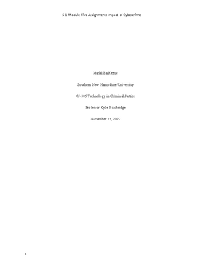 C J 305 Module Two Assignment - Module Two Assignment Markisha Keene ...