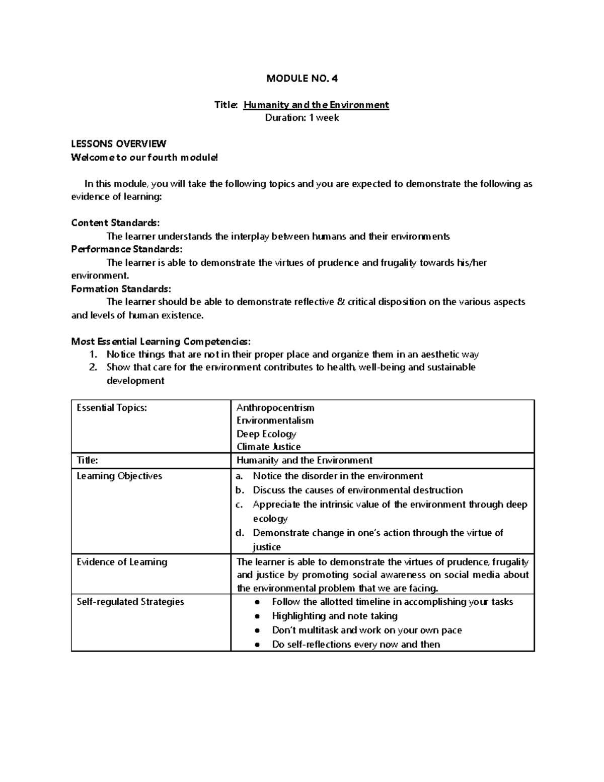 Philo-Learning-Packet-3 - Q4 - MODULE NO. 4 Title: Humanity and the ...