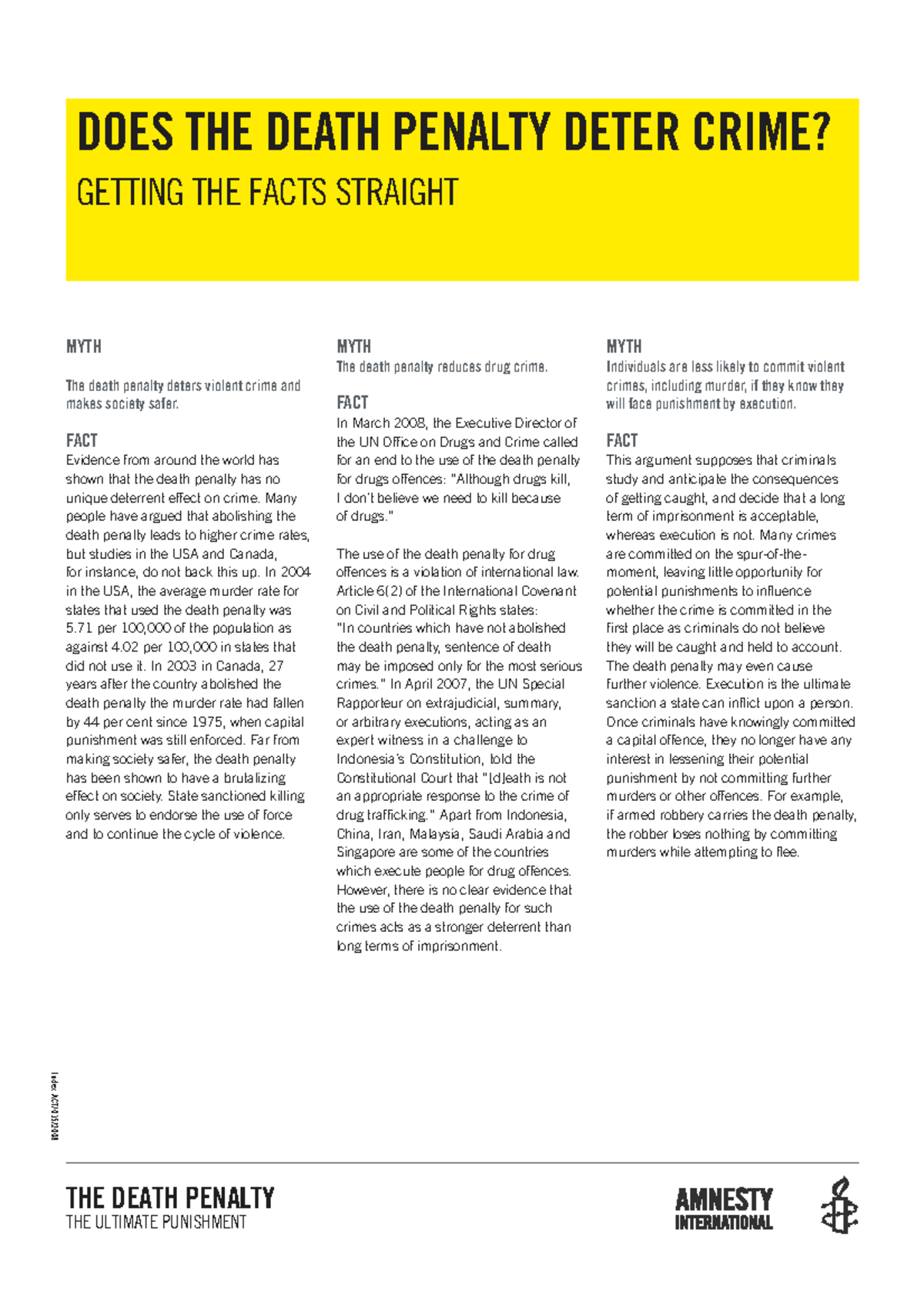 Act500062008 en - Ethics - THE DEATH PENALTY THE ULTIMATE PUNISHMENT ...