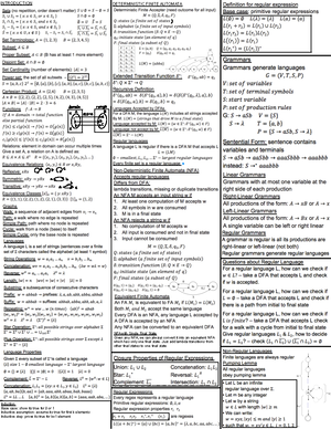 Algebraic Laws for Regular Expressions - These laws will help us ...
