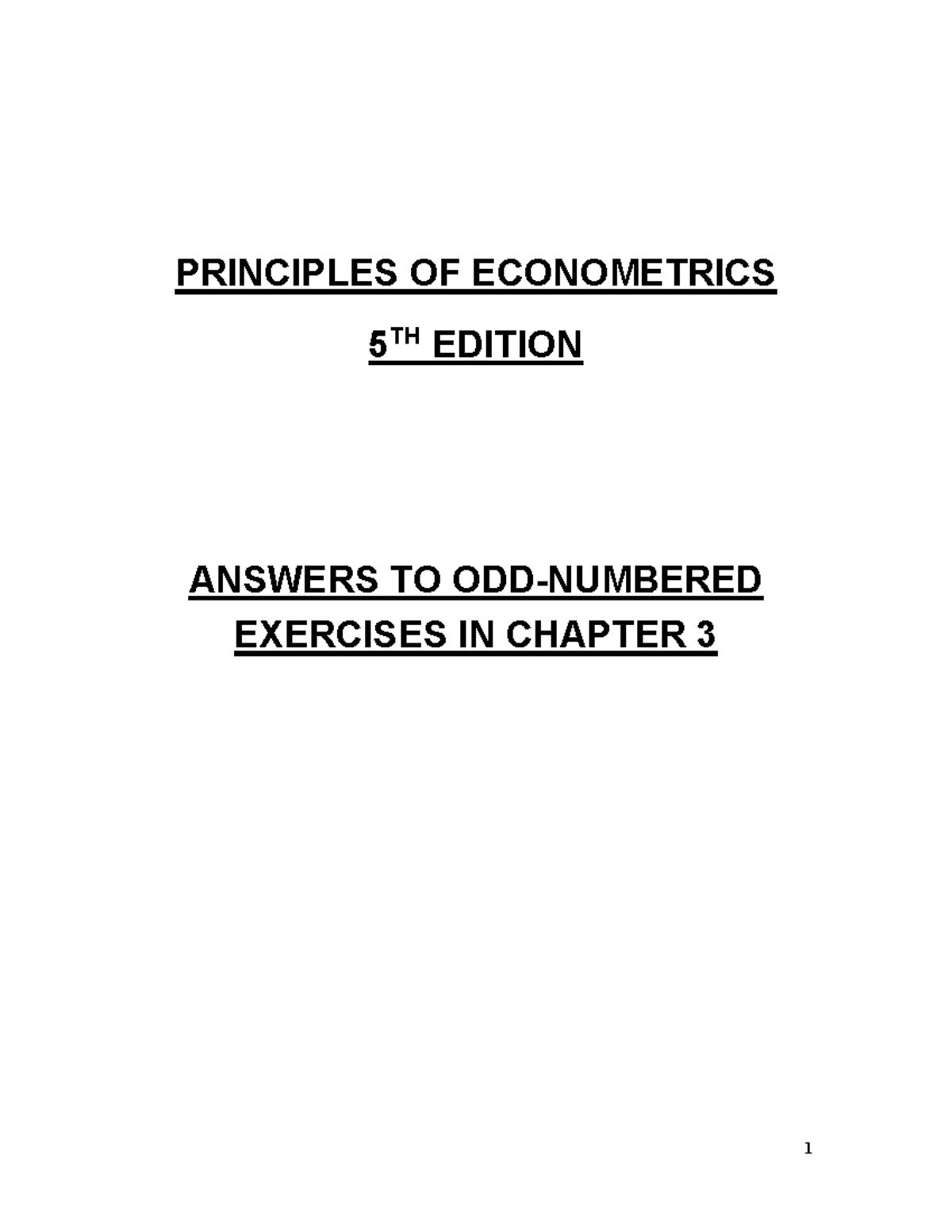 Chapter 3 - Solutions - Warning: TT: undefined function: 32 1 PRINCIPLES OF ECONOMETRICS 5 TH ...