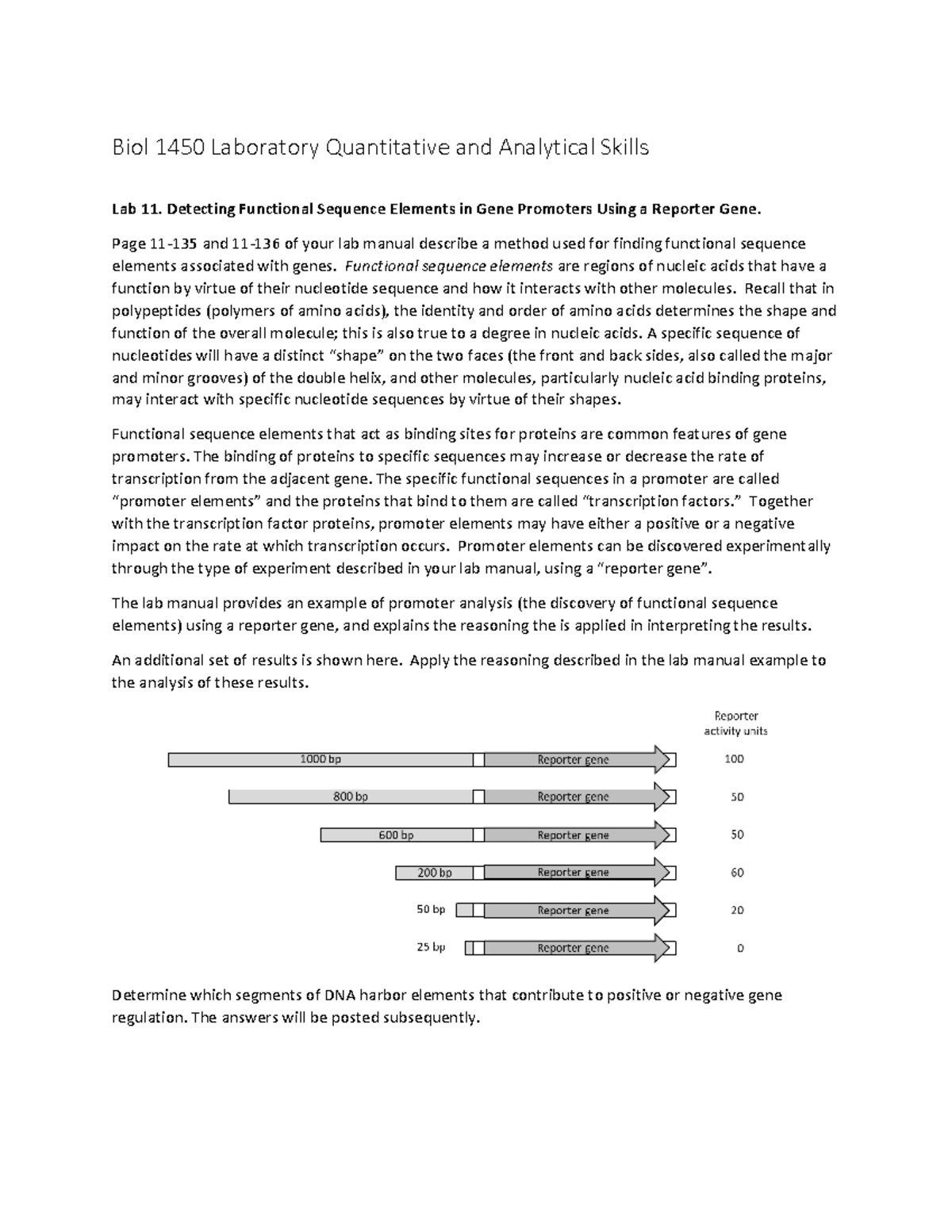 Lab 11 Quantitative Skills solutions - Warning: TT: undefined function: 32 Warning: TT ...