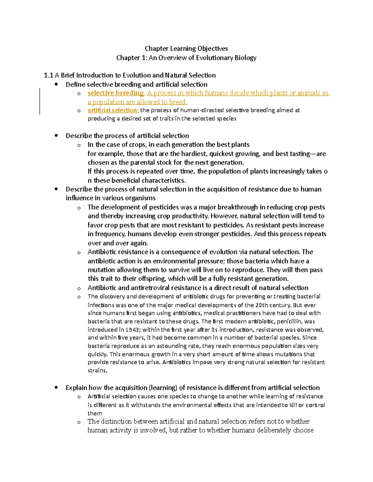 Exam 1 Ch. 1-5 Study Guide - Chapter Learning Objectives Chapter 1: An ...