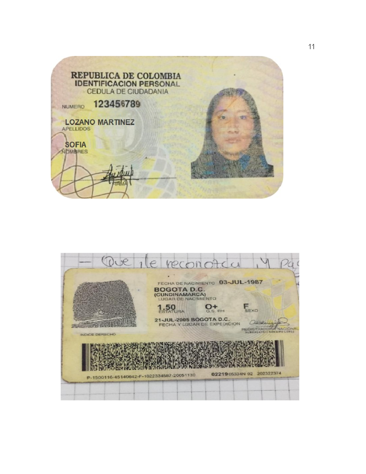 11 Cedula DE LA Poderdante - Bogotá D 31 de mayo de 2021 ASUNTO ...