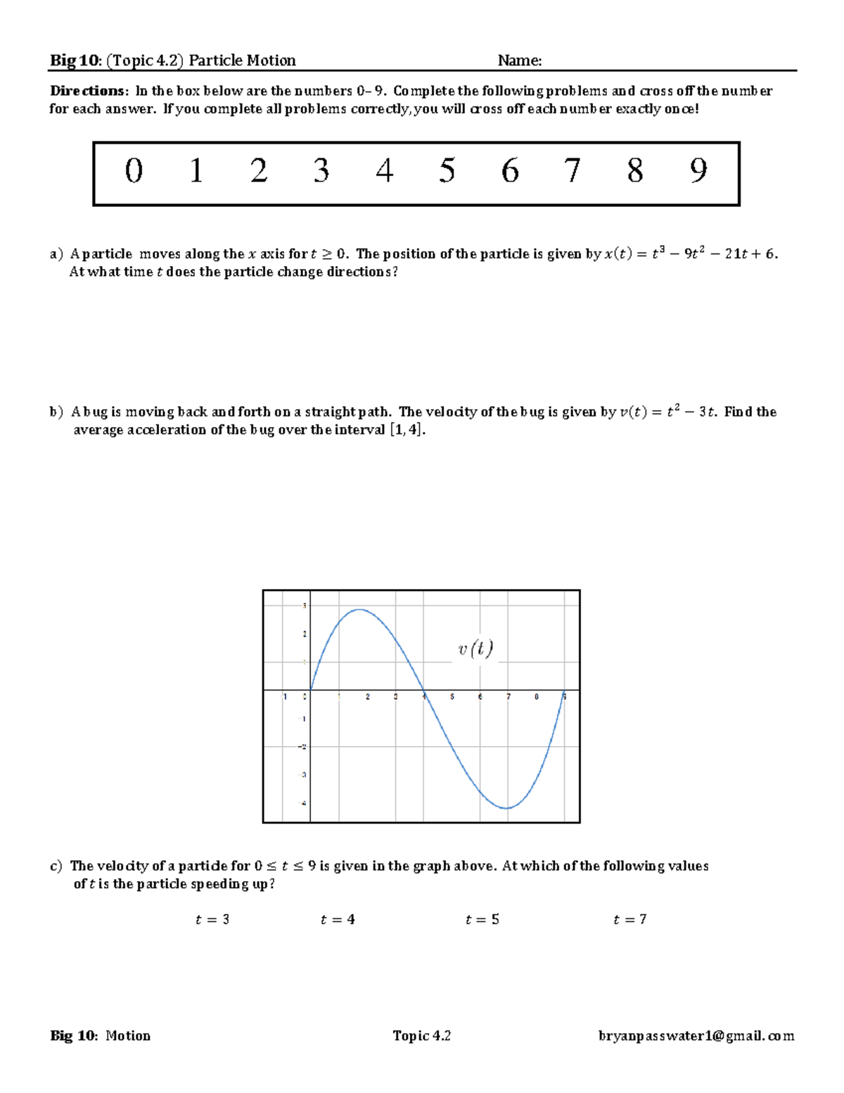 Big 10 Particle Motion - 𝐁𝐢𝐠 𝟏𝟎: Motion Topic 4. 2 bryanpasswater1 ...