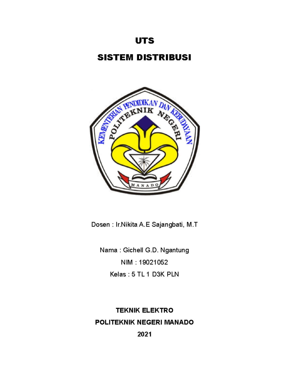 UTS%20 Sistem%20 Distibusi%20( Gichell%20 Ngantung%2019 021052) - UTS ...