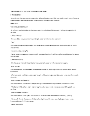 Grade 12 Macro- Economics Essays - GRADE 12 MACRO-ECONOMICS ESSAYS 1 ...