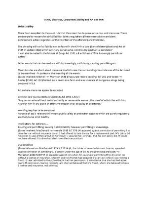 Sample essay Criminal Law - Example Essay style answer to a Scenario ...