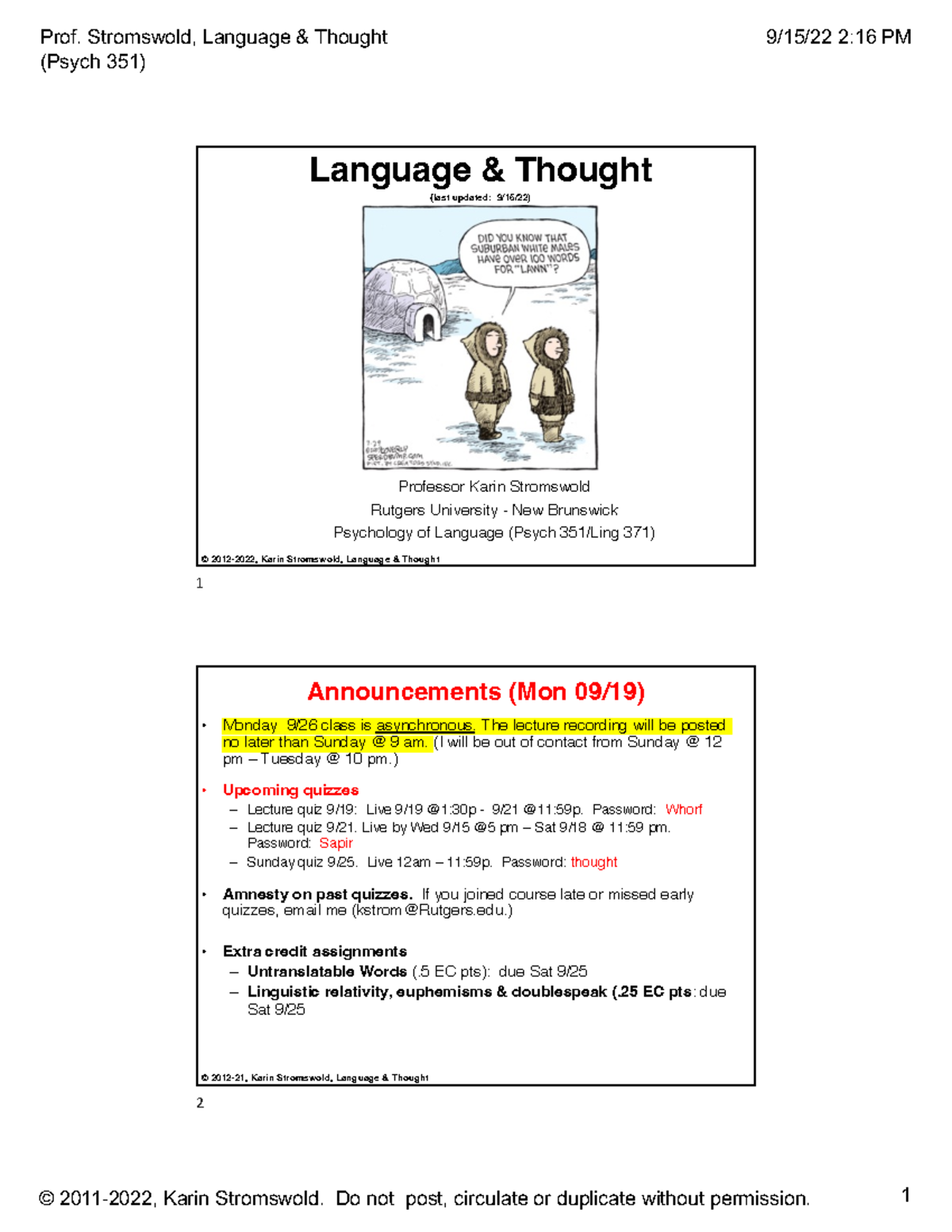 Language and Thought - notes - (Psych 351) © 2012-2022, Karin ...