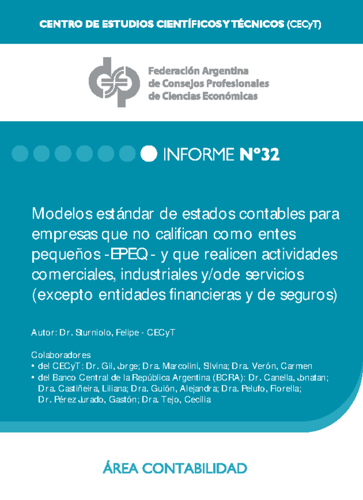 Area contabilidad informe 32 - modelos de estados contables - Modelos ...