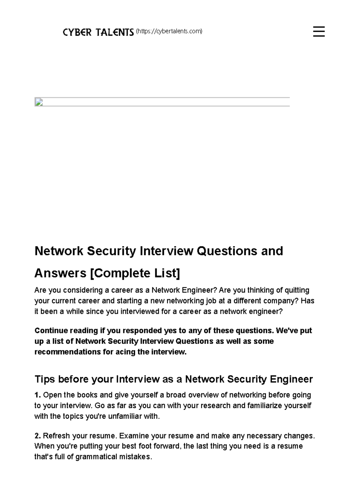 Network Security Interview Questions And Answers Network Security Interview Questions And