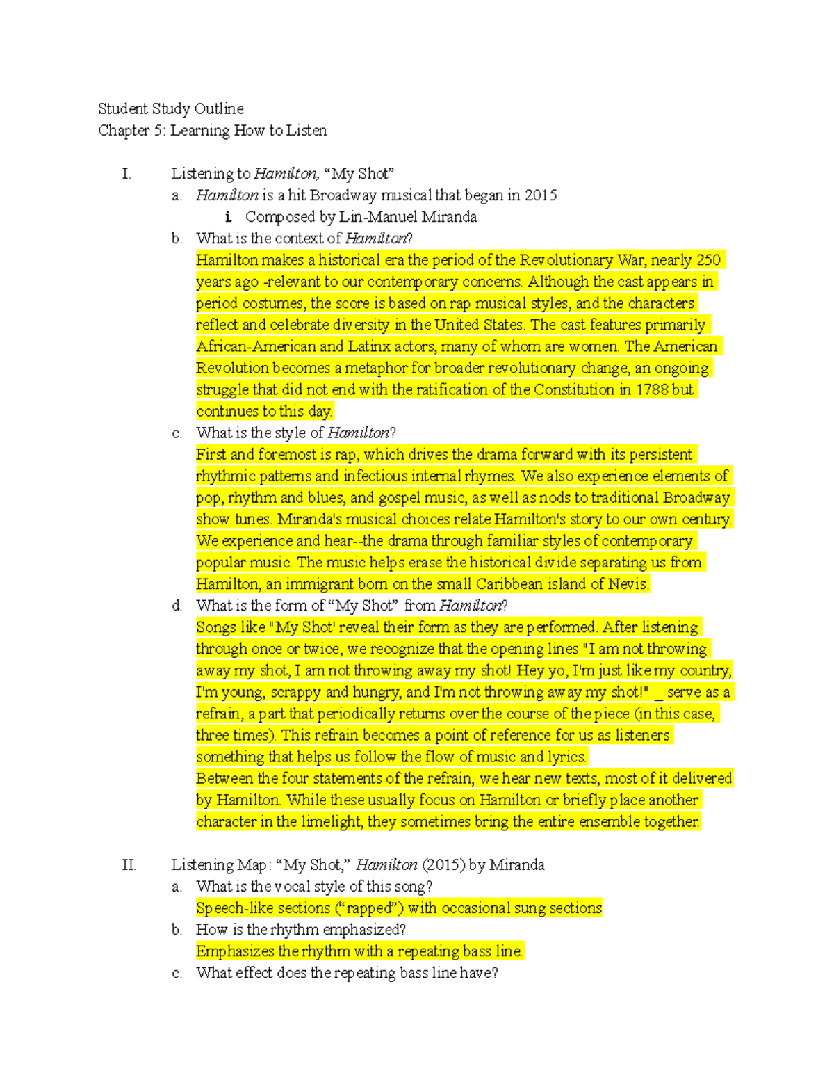 Todd 2e SSO Chapter 5 Learning How to Listen - Student Study Outline ...