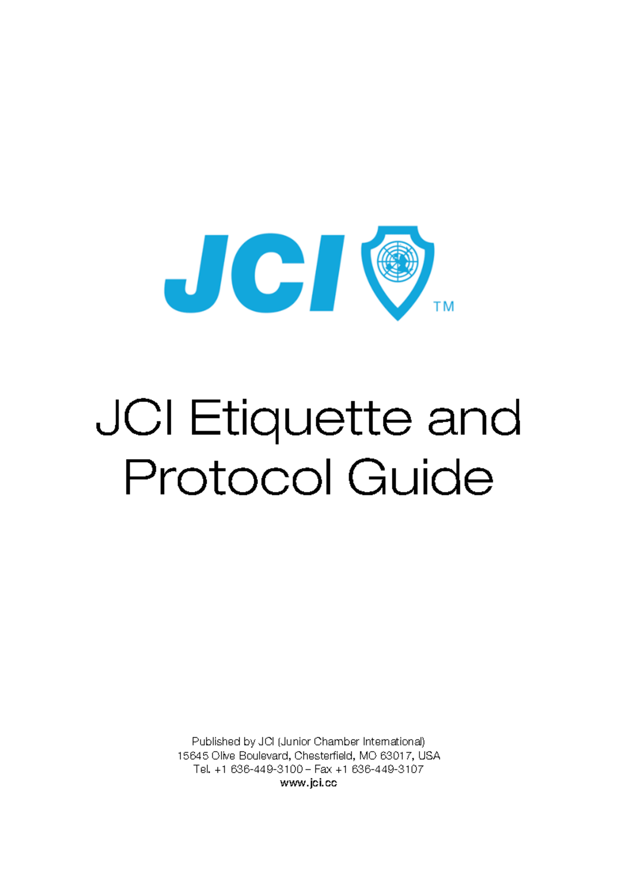 JCI Etiquette and Protocol Guide - JCI Etiquette and Protocol Guide ...