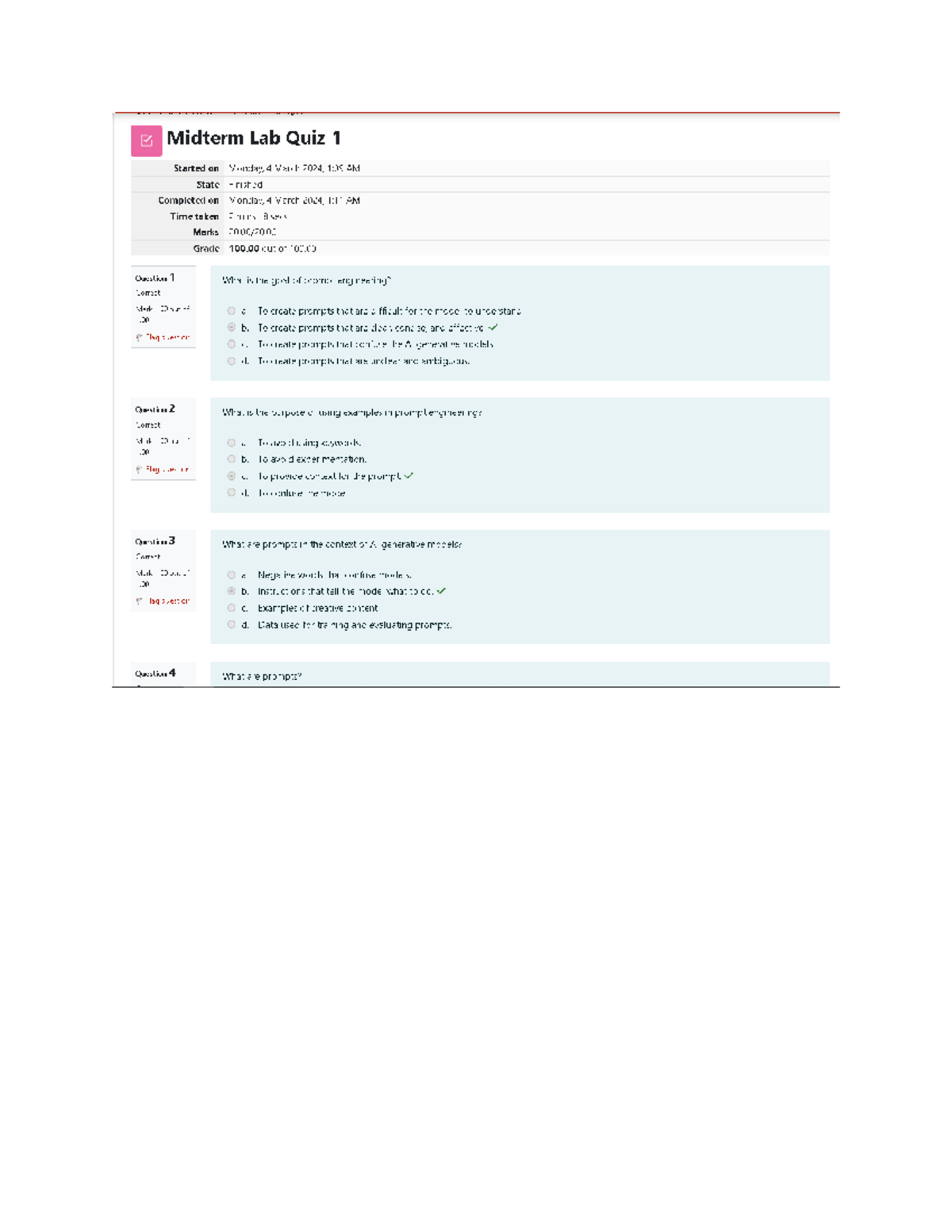 midterm lab quiz 1 - AI6100 AI: Prompt Engineering (LecLab) - Studocu