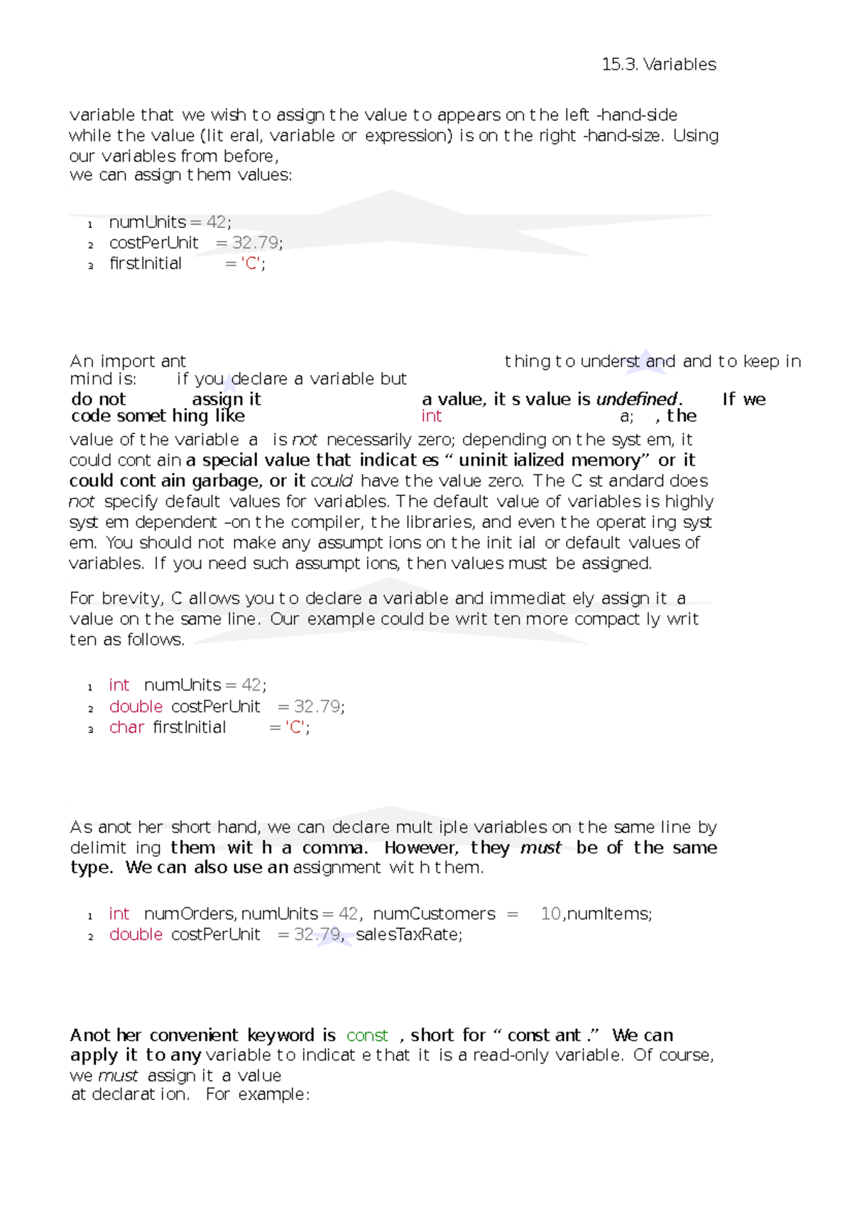 Cs115 intro to computer science(24) - Variables variable that we wish t ...