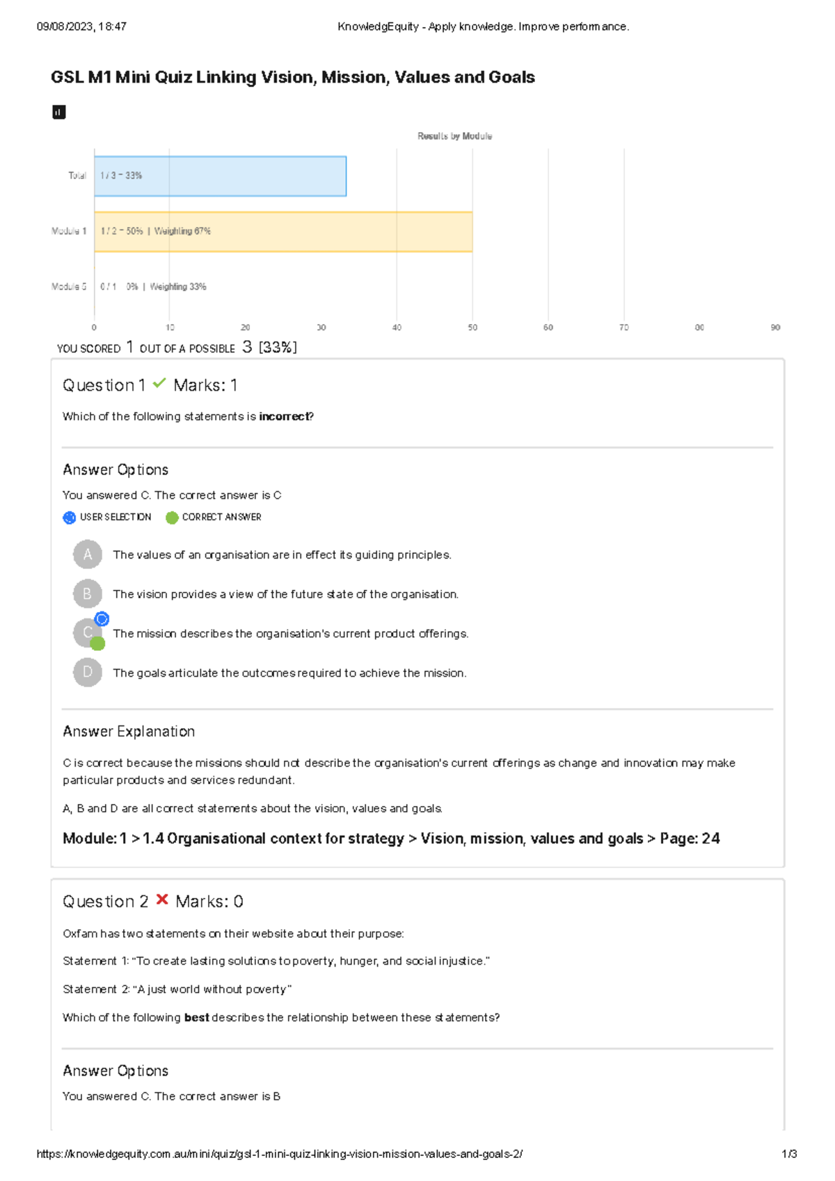 Mini4 vision mission val goals - 09/08/2023, 18:47 KnowledgEquity ...