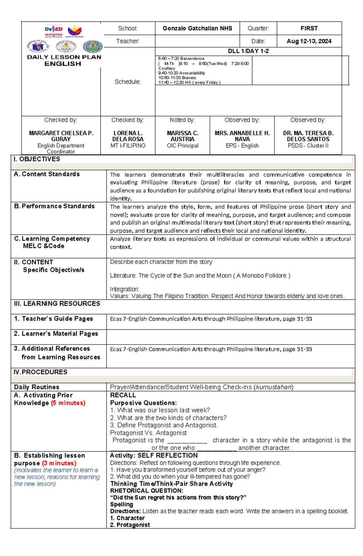 DAY1 2 W3 Q1 - Lesson that could help teachers teach without hassle ...