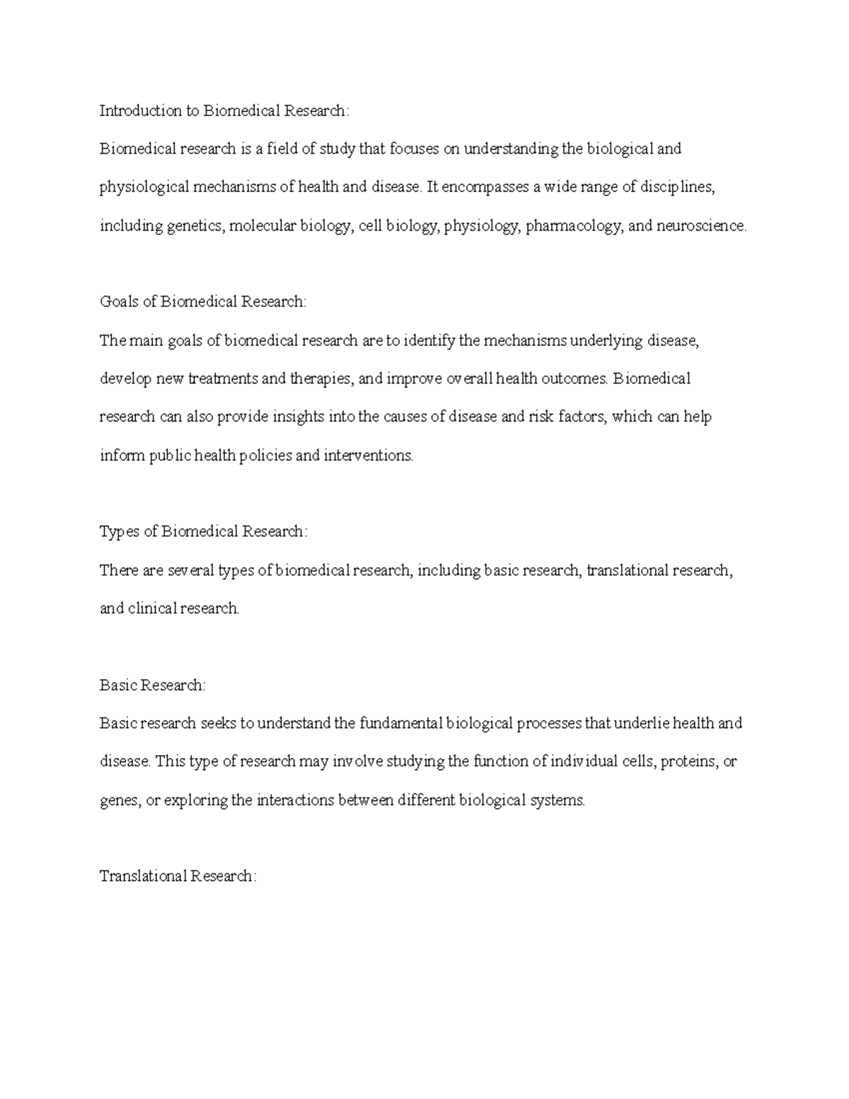 Introduction to Conservation Biology - Introduction to Biomedical ...