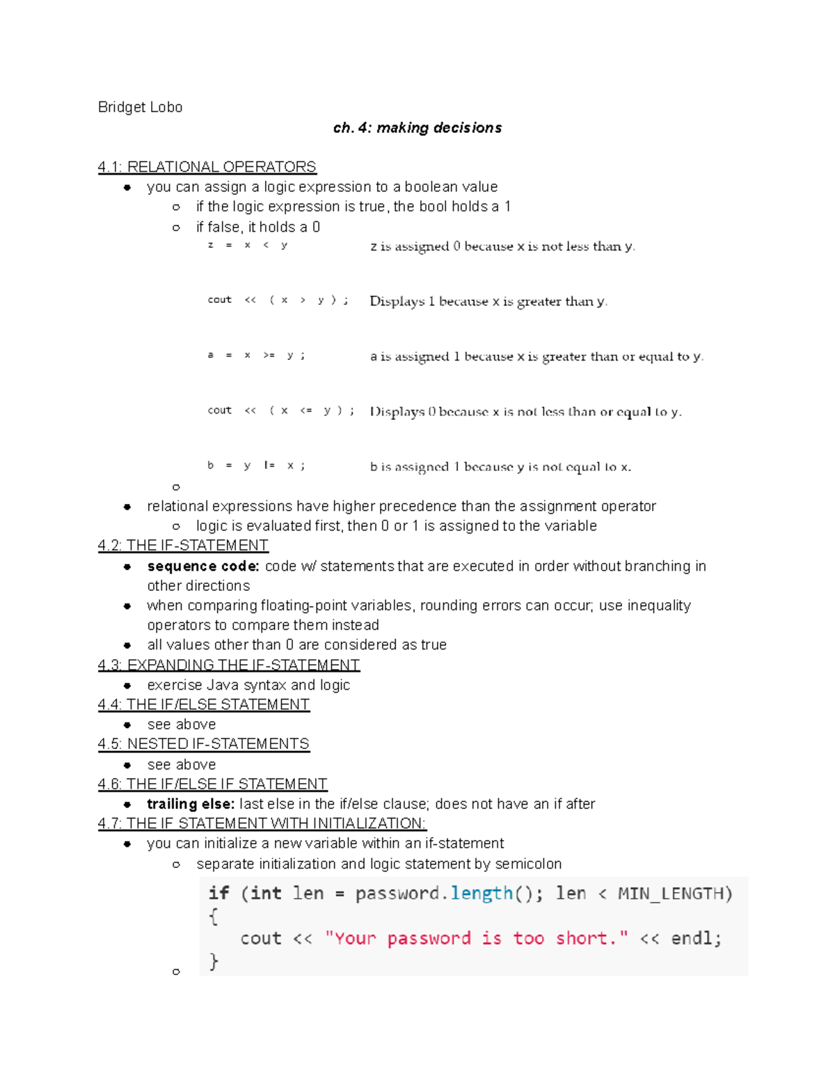 Ch 4 Making Decisions Bridget Lobo Ch 4 Making Decisions 4