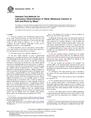ASTM D-2216-19 - ASTM D-2216-19 - Designation: D2216− 19 Standard Test ...