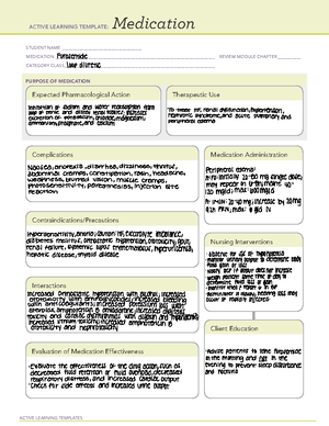 Active Learning Template Haloperidol - ACTIVE LEARNING TEMPLATES ...