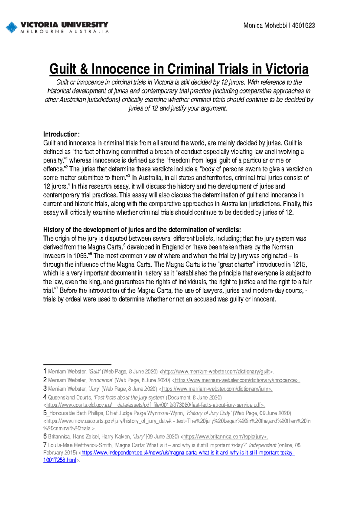 Guilt & innocence research essay - Gui lt & Innocence in Criminal ...