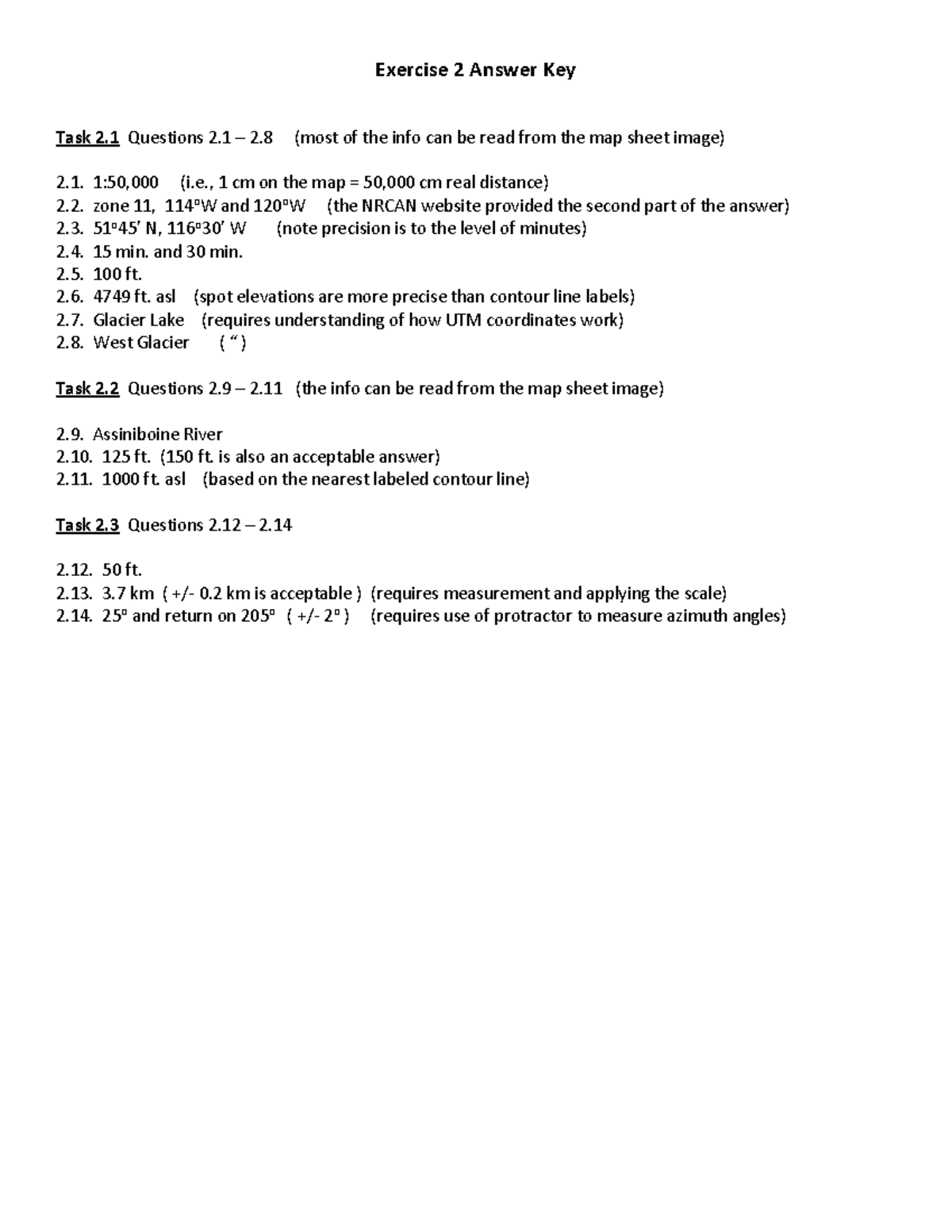 Answer Key 2 - Assignment 2 official solutions - Exercise 2 Answer Key ...
