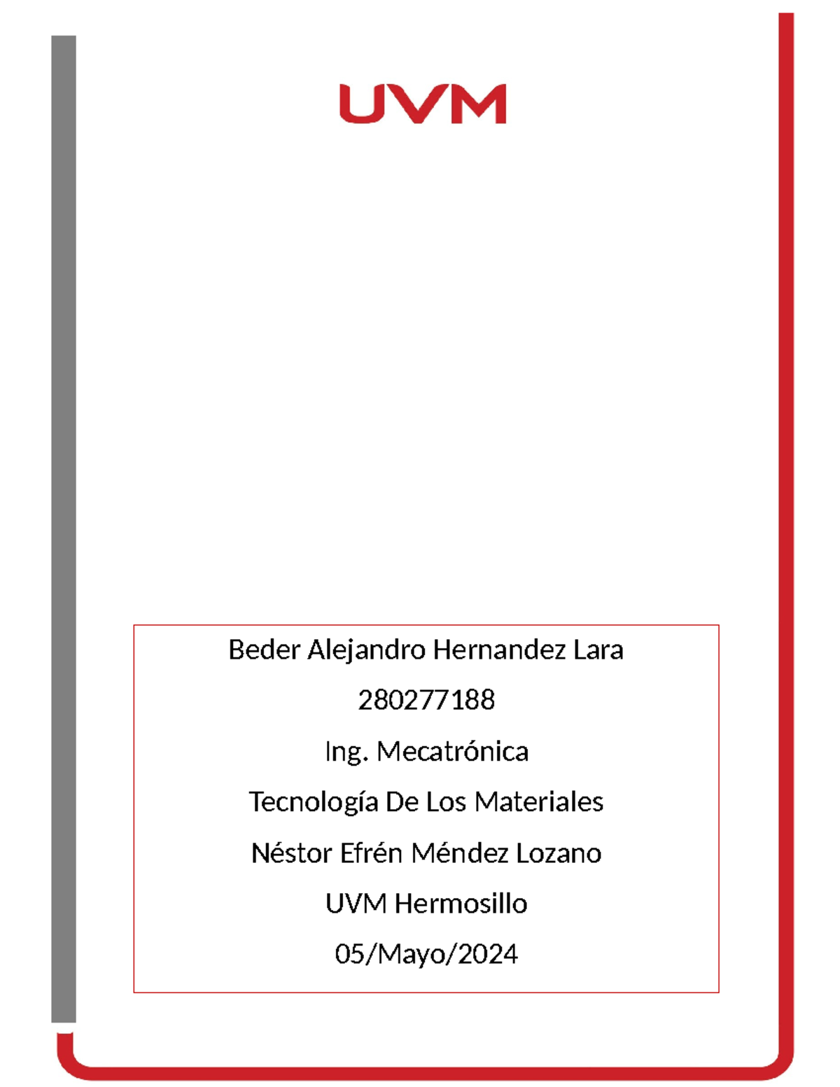 Proyecto Integrador ETP1 - Mecatrónica Tecnología De Los Materiales ...