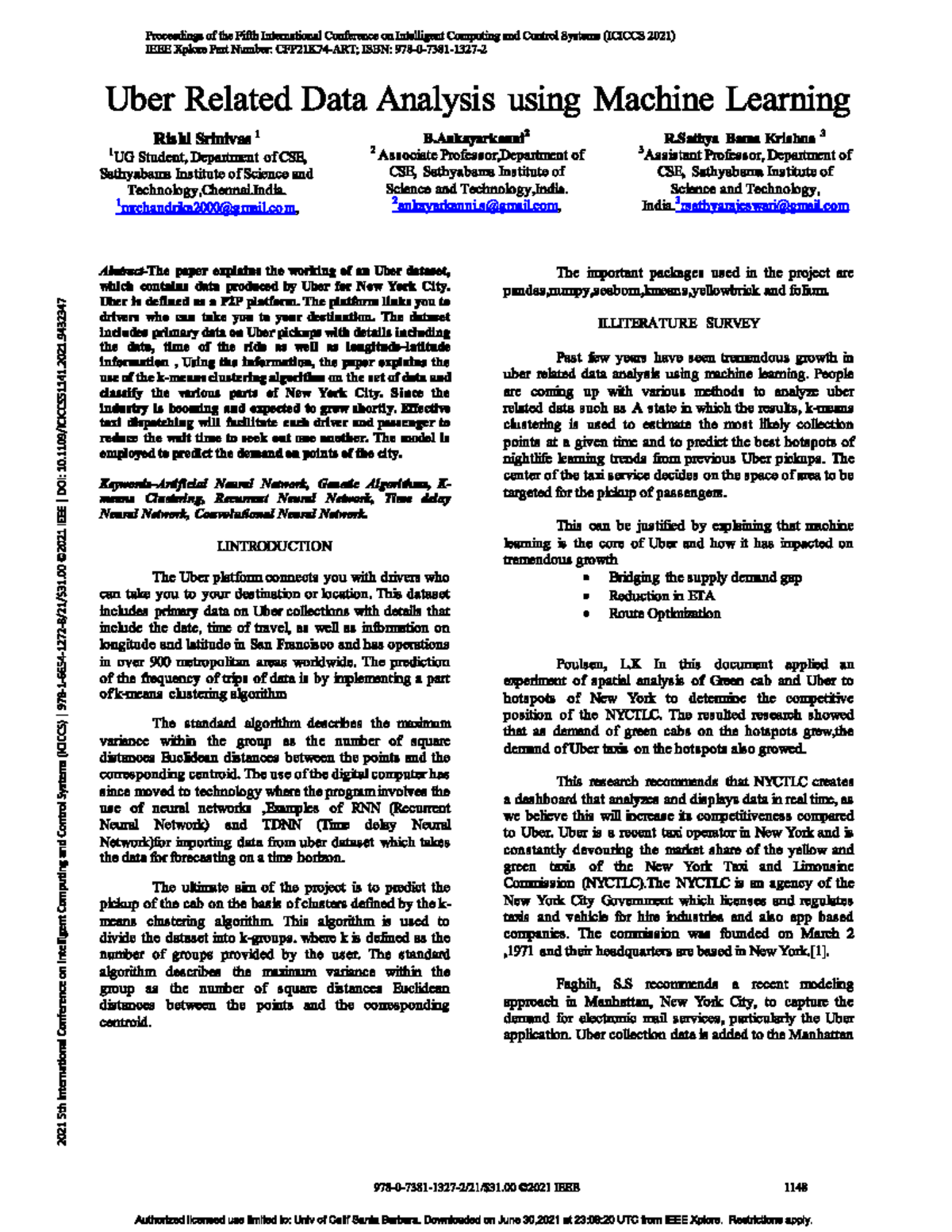 1 - data analysis - Proceedings of the Fifth International Conference ...