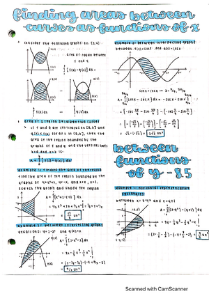 using accumulation functions and integration - CALC12 - Studocu