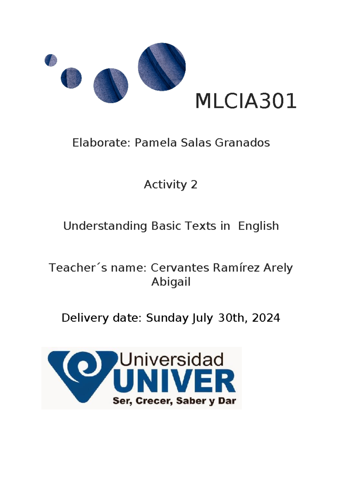 Act A U2 PSG - Consult information for comprehension text in english ...