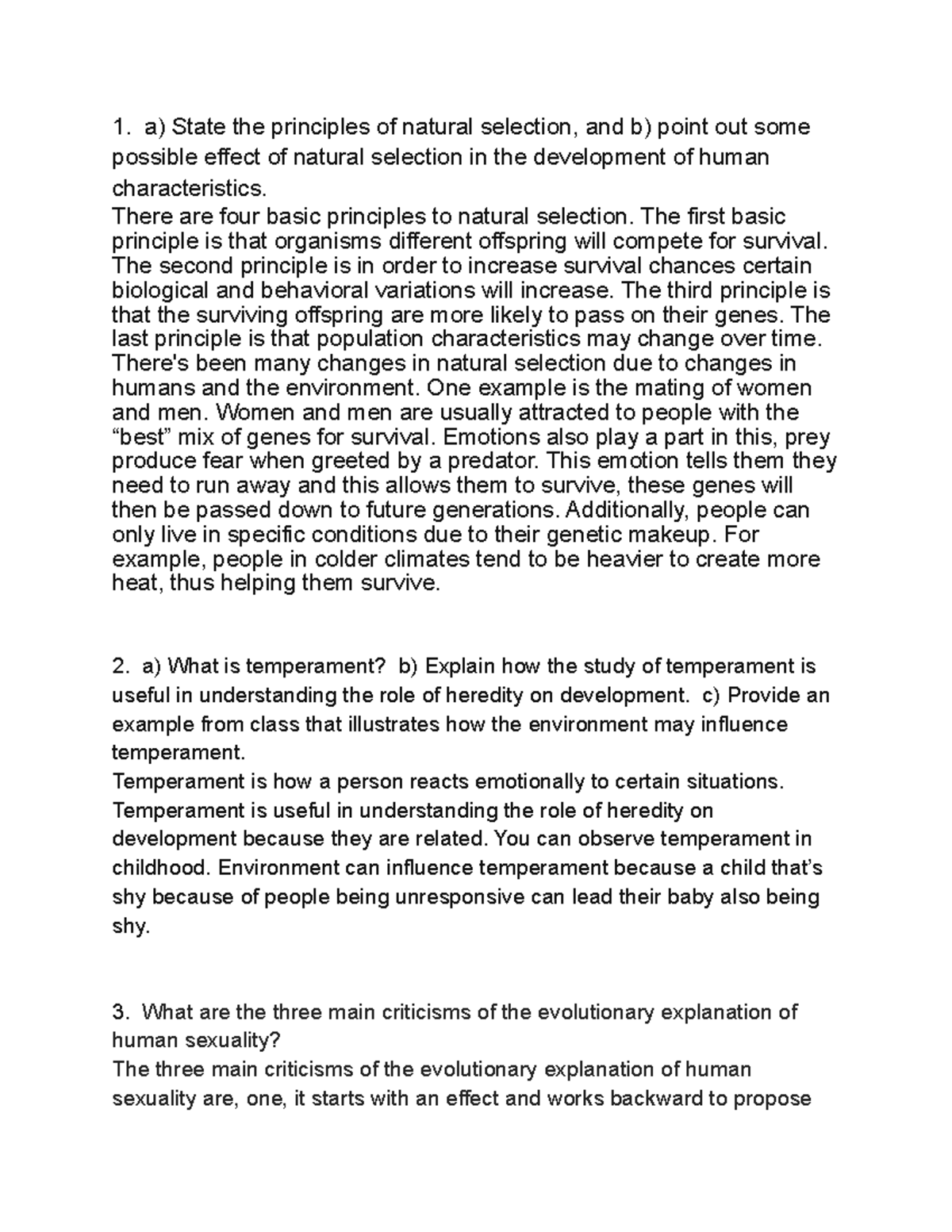 Fun homework 4 - HW ASSIGNMENT 4 - 1. a) State the principles of ...