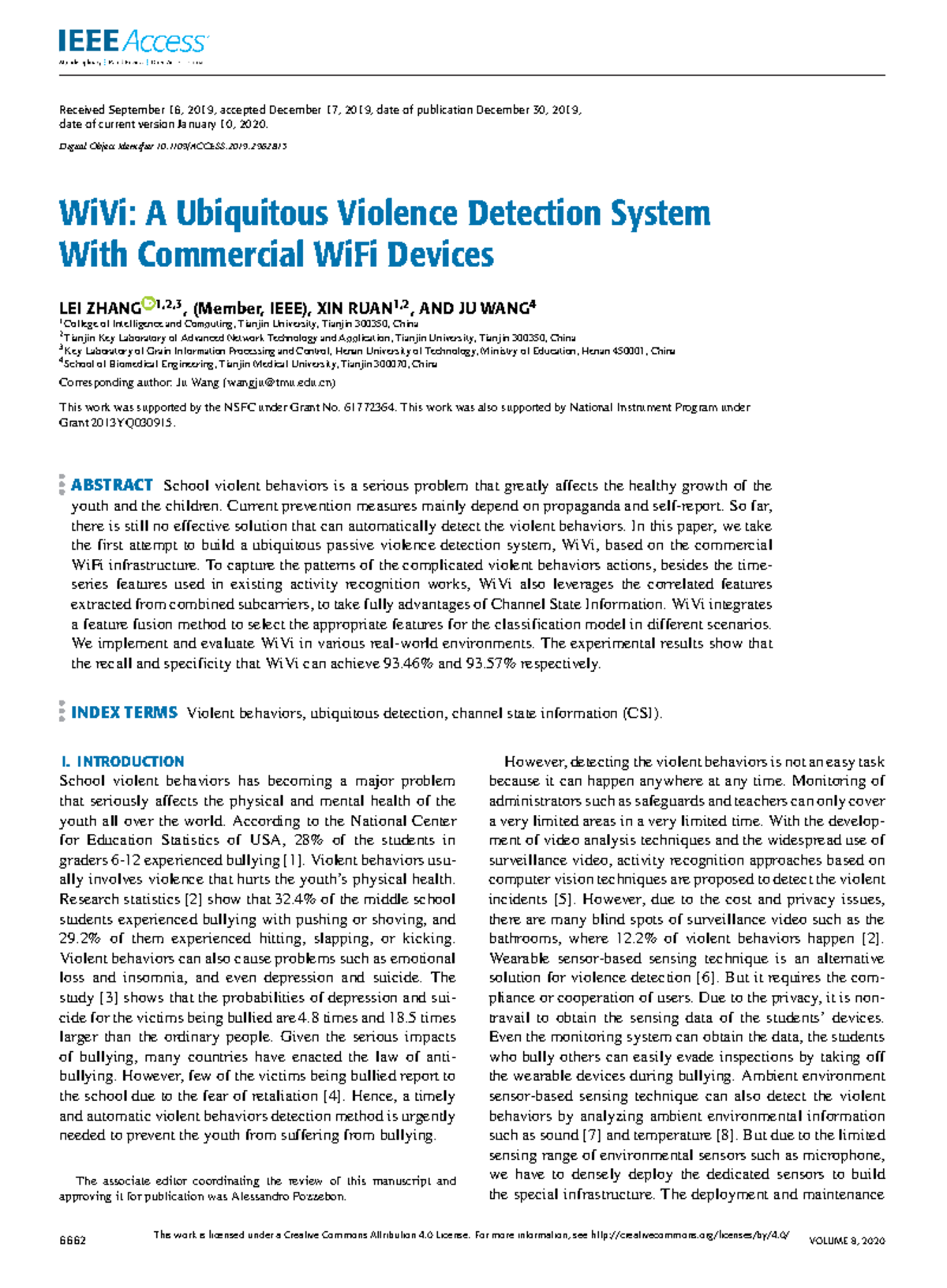 Wi Vi A Ubiquitous Violence Detection System With Commercial Wi Fi ...