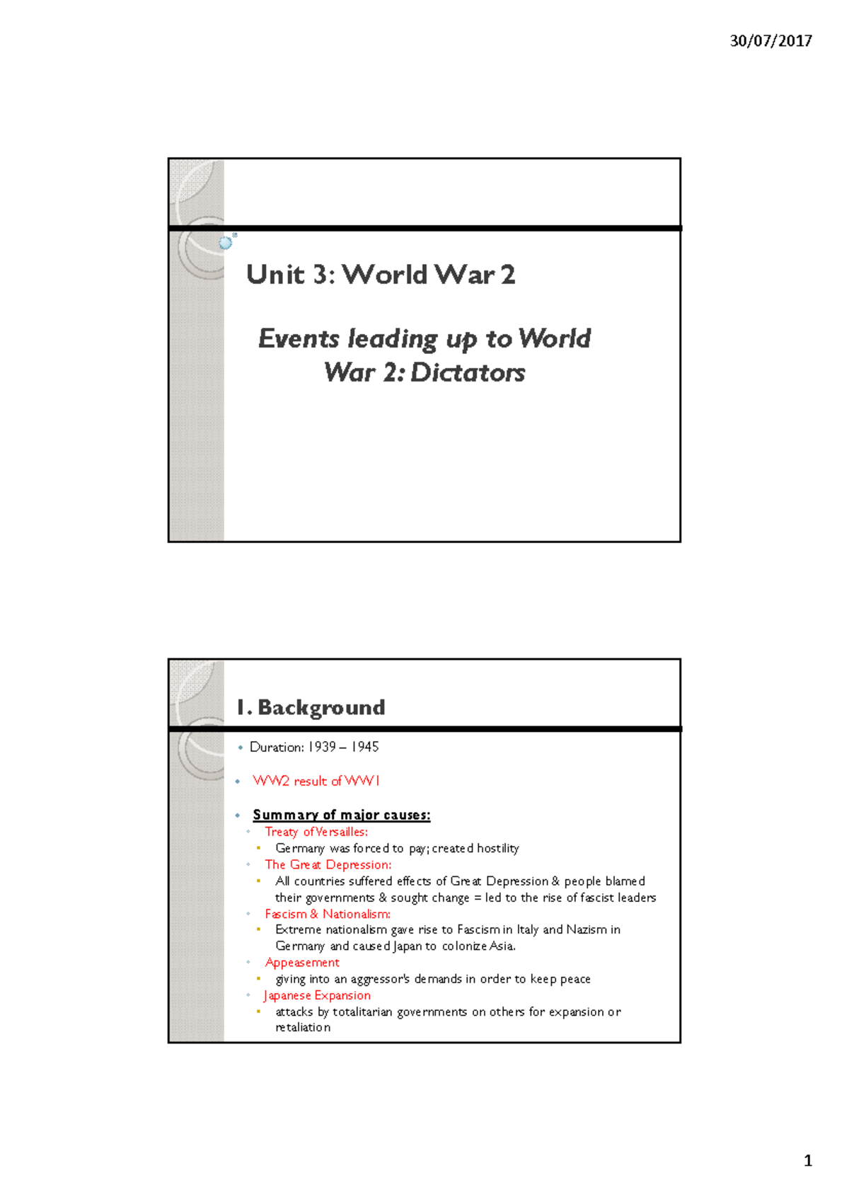 Unit 3 - World War 2 - Jshh hdhbd jjjshgs jjsbh atgvs jndjdhb hsgggs ...