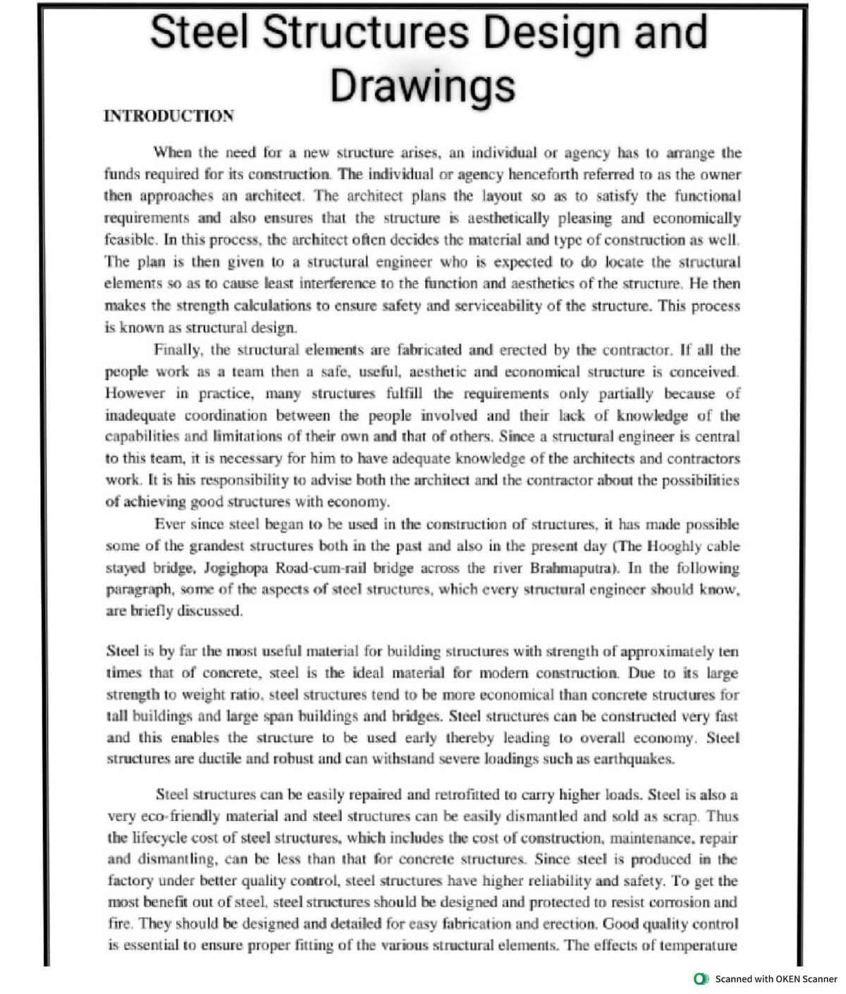 Introduction of Steel Structures Design and Drawings - Structural ...