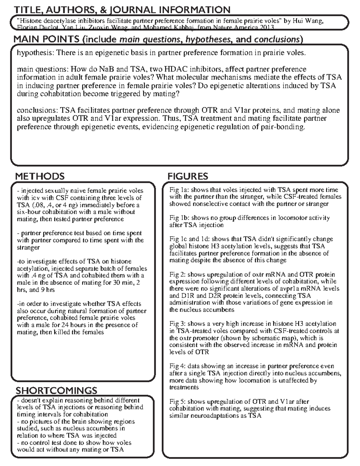 Week 5 Paper Summary - Wang et al 2013 - TITLE, AUTHORS, & JOURNAL ...