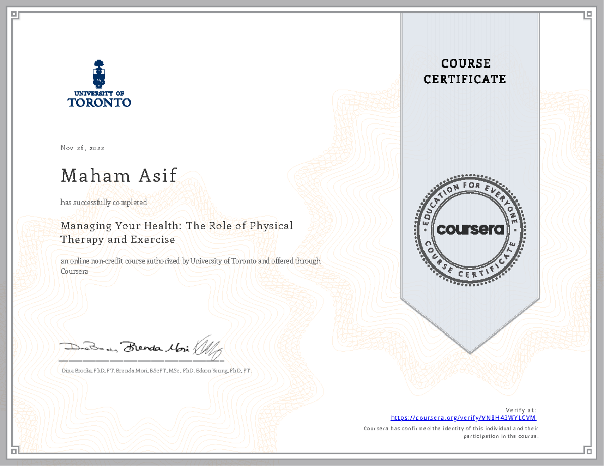 Managing your health - vvgffg - No v 2 6 , 2 02 2 Ma ha m Asi f ...