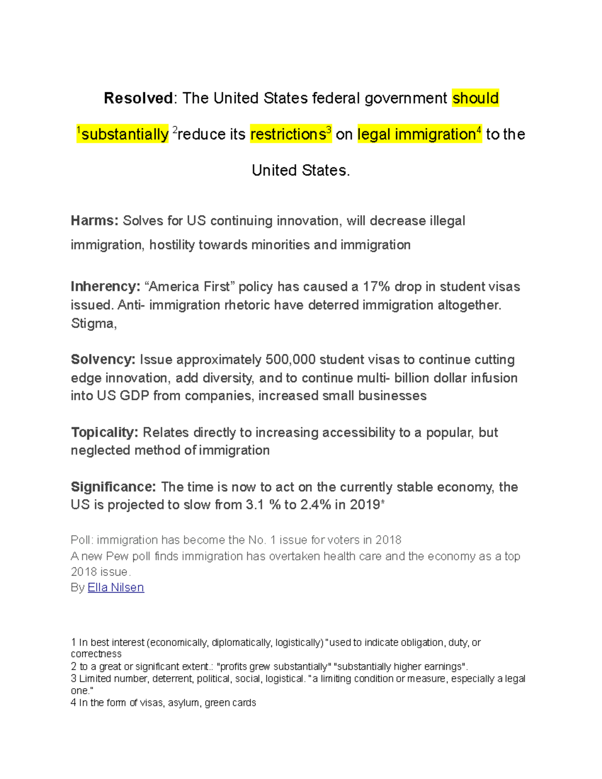 Copy of Mini Policy Case - Resolved: The United States federal ...