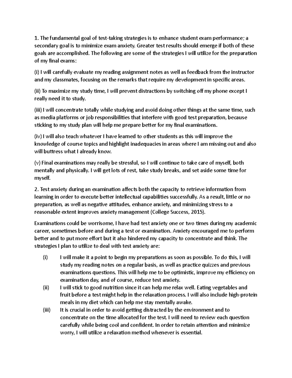 Online Education Strategies UNIV 1001 UNIT 8 Discussion Forum - The ...