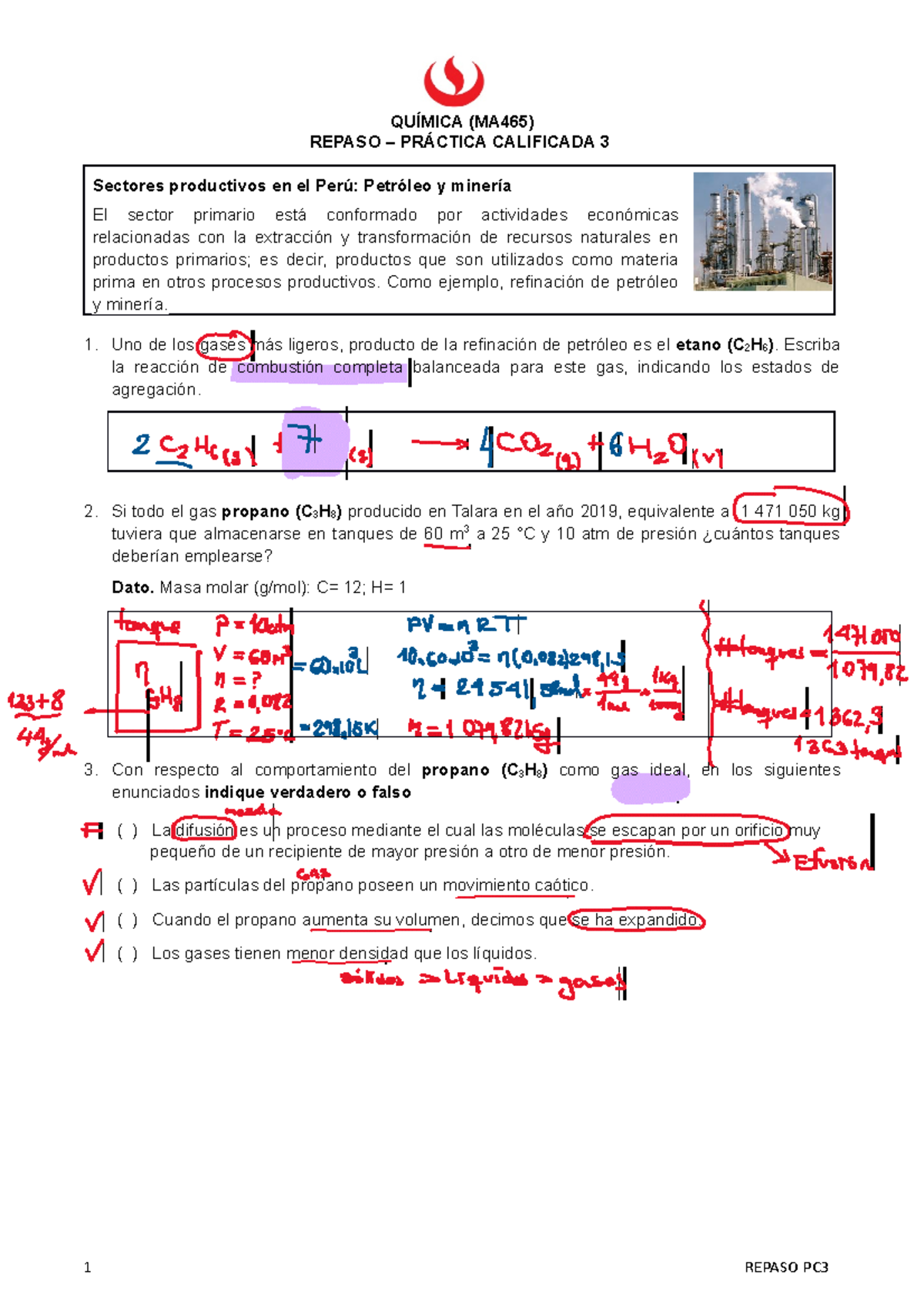 MA465 S12 S31 RPPC3 Repaso PC3 IX1D - QUÍMICA (MA465) REPASO – PRÁCTICA ...