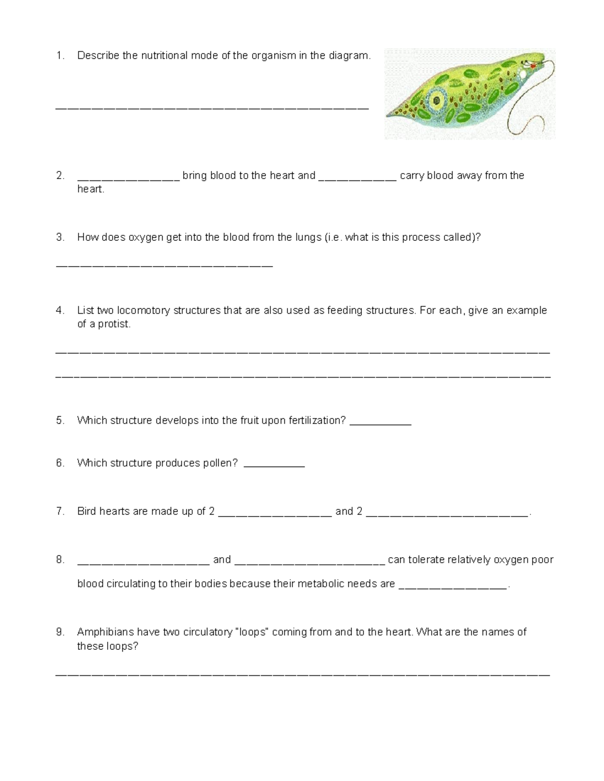 51 - NYA test - problem materials - Describe the nutritional mode of ...