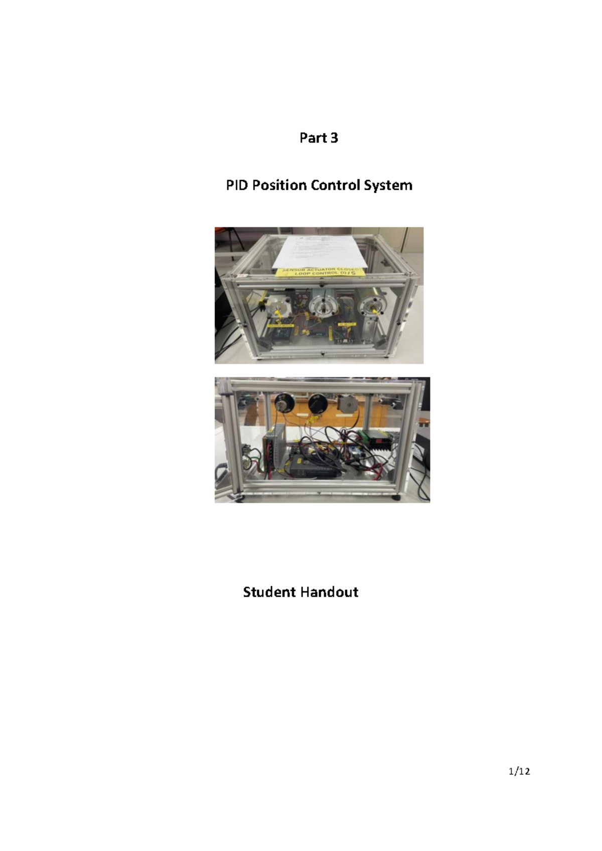 Part 3 PID Motion Control System - Part 3 PID Position Control System ...