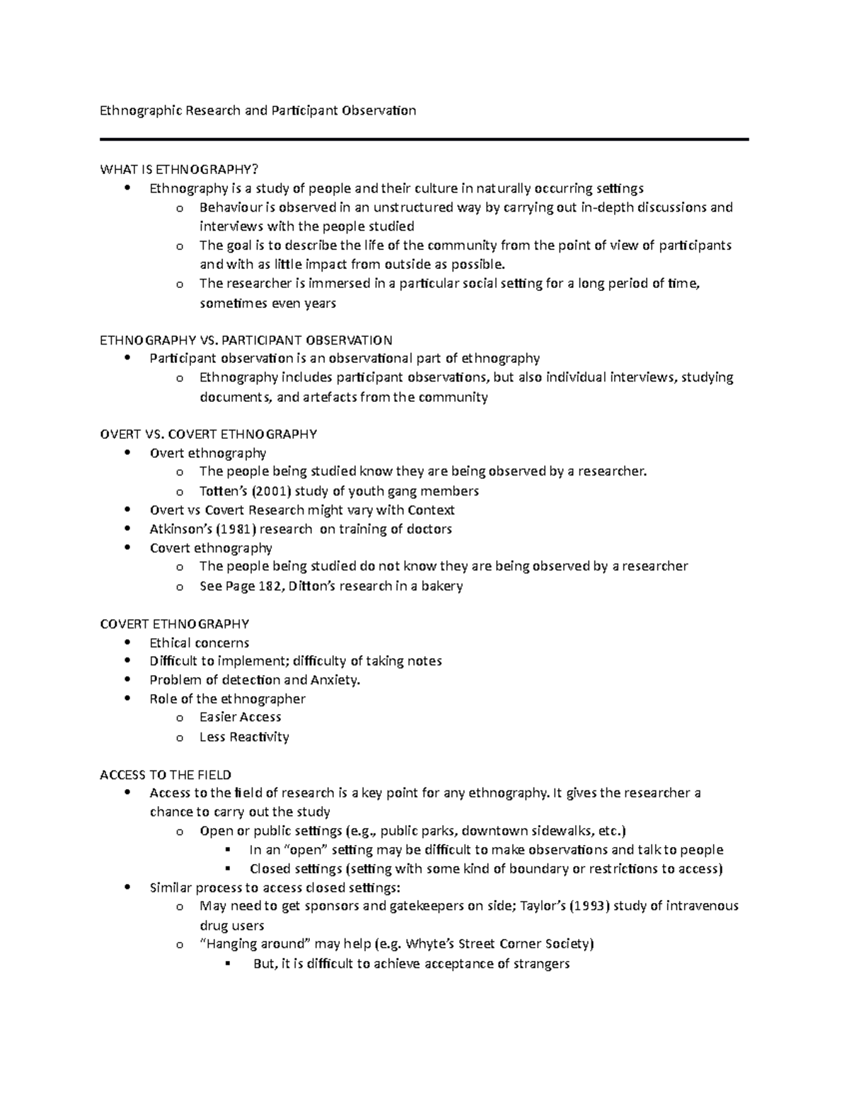 Chapter 10 - Ethnographic Research and Participant Observation ...