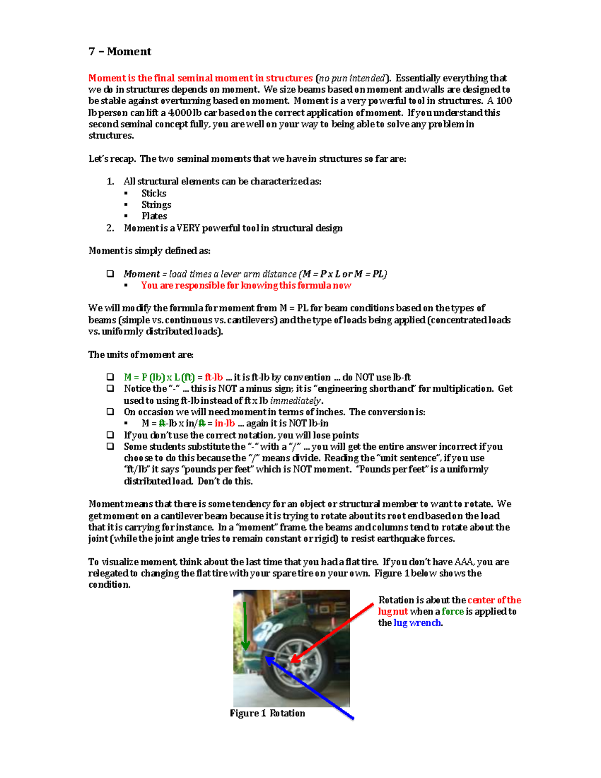 7 Moment - Reading Assignment - 7 Moment Moment is the final seminal ...