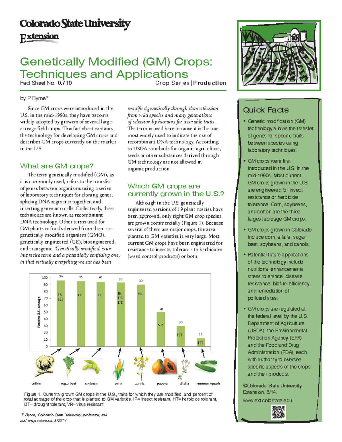 Gm crops - Its lecture note. - Fact Sheet No. 0 Crop Series|Production ...