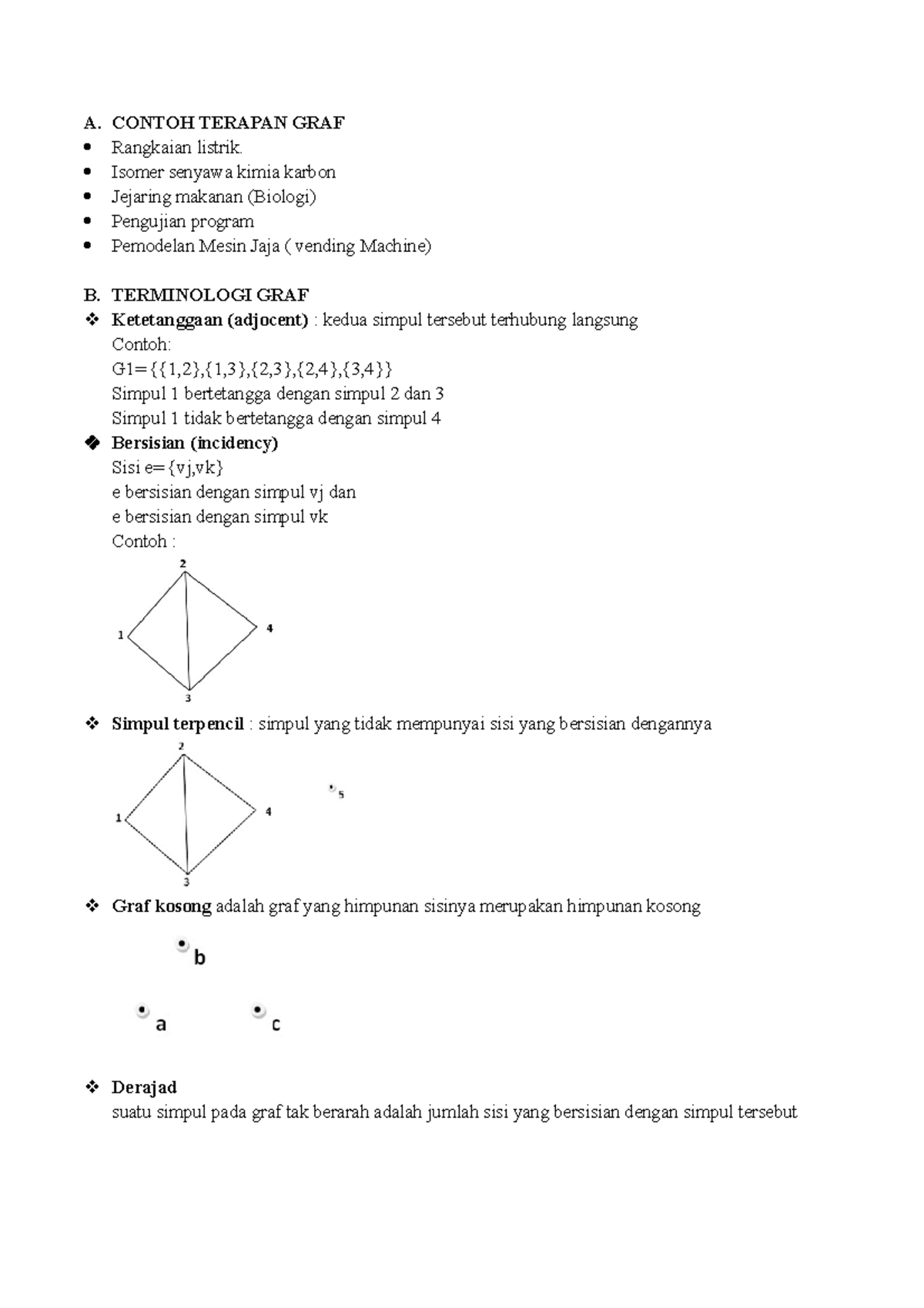 Graf 2 - graf - A. CONTOH TERAPAN GRAF Rangkaian listrik. Isomer ...
