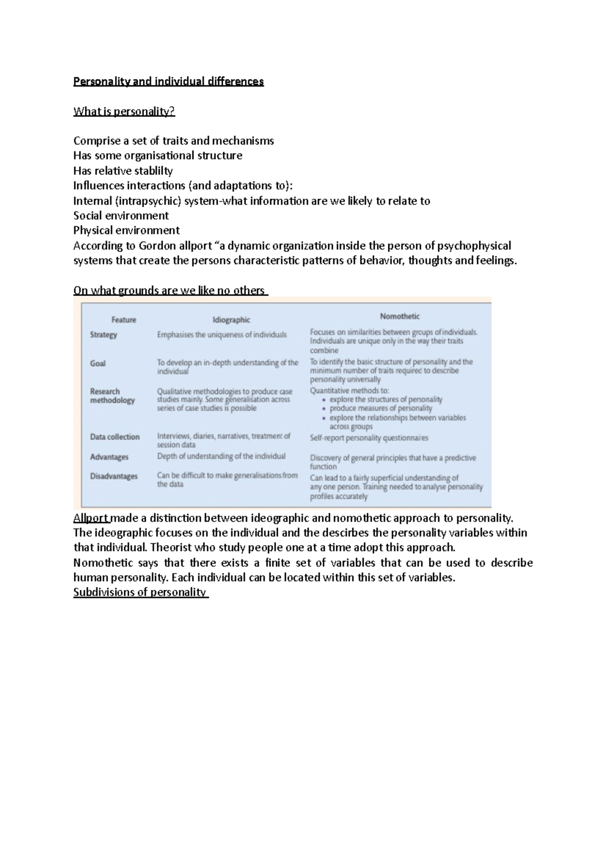 Personality and individual differences copy - Personality and ...