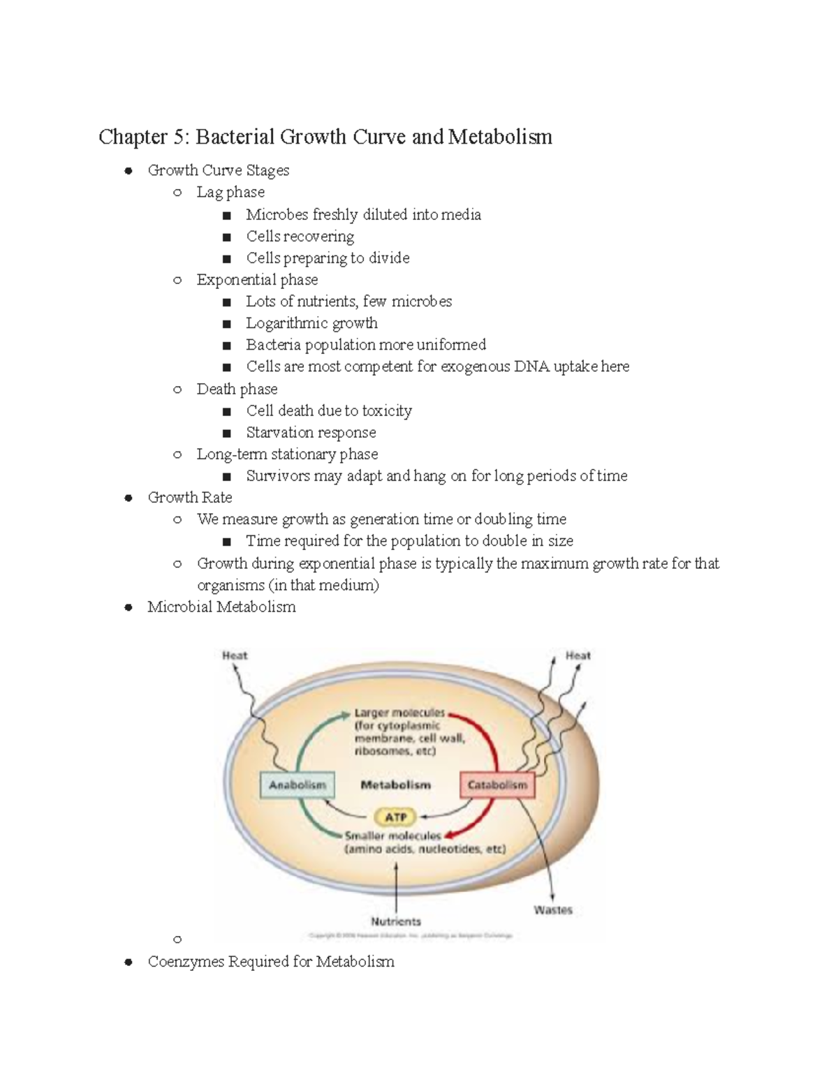 BISC300 Chapter 5 - Dr. Carlton Cooper Introduction to Microbiology ...