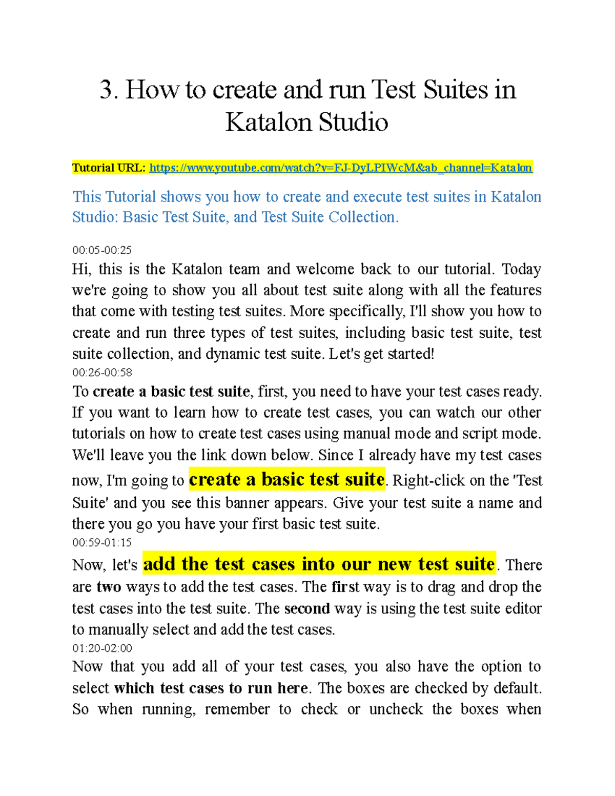 3. How to create and run Test Suites in Katalon Studio - 3. How to ...